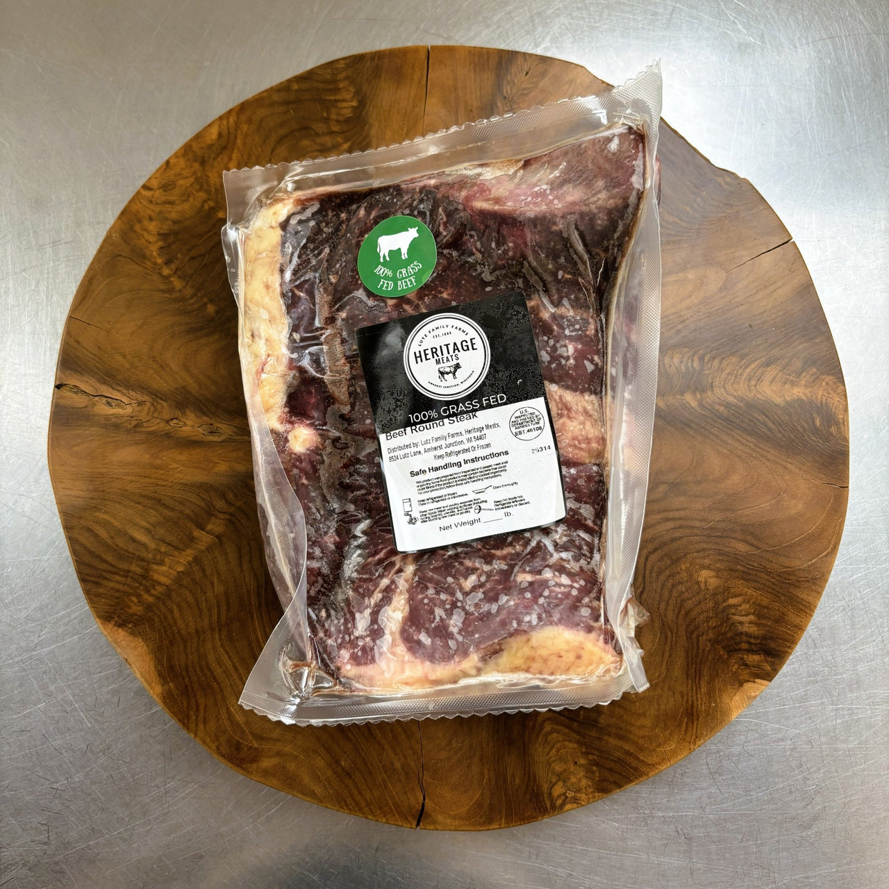 100% Grass Fed, Round Steak (Bone-In) | Local Pastures