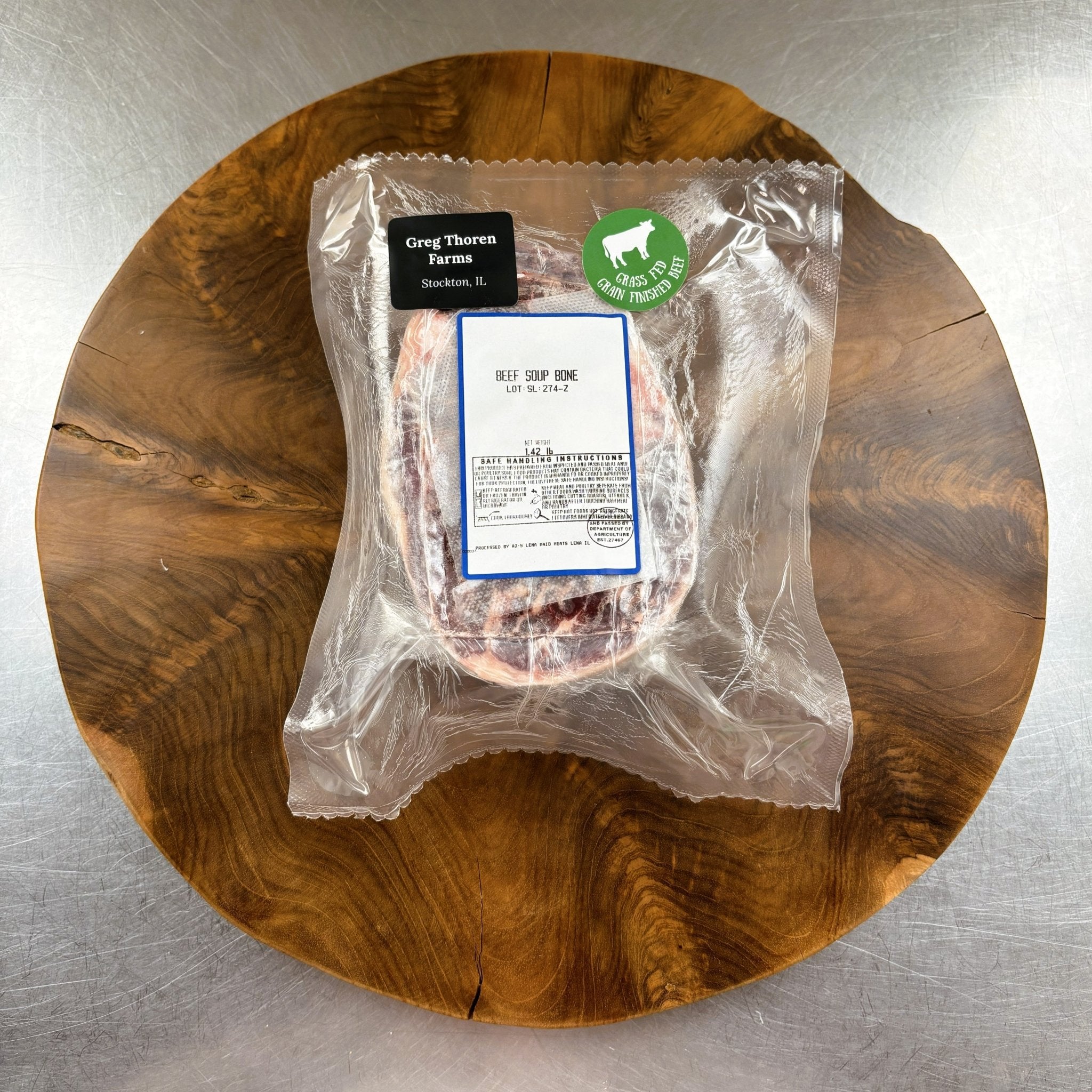 Grass Fed Grain Finished, Beef Soup Bones (Meaty) | Local Pastures