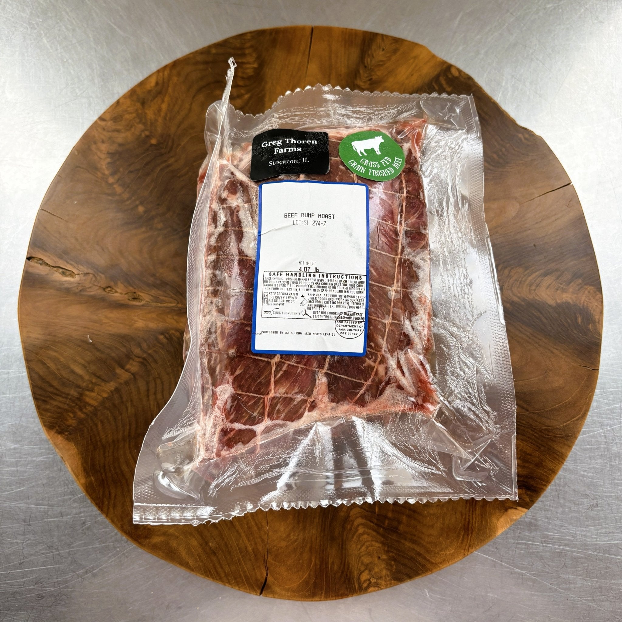 Grass Fed Grain Finished, Rump Roast (Boneless) | Local Pastures