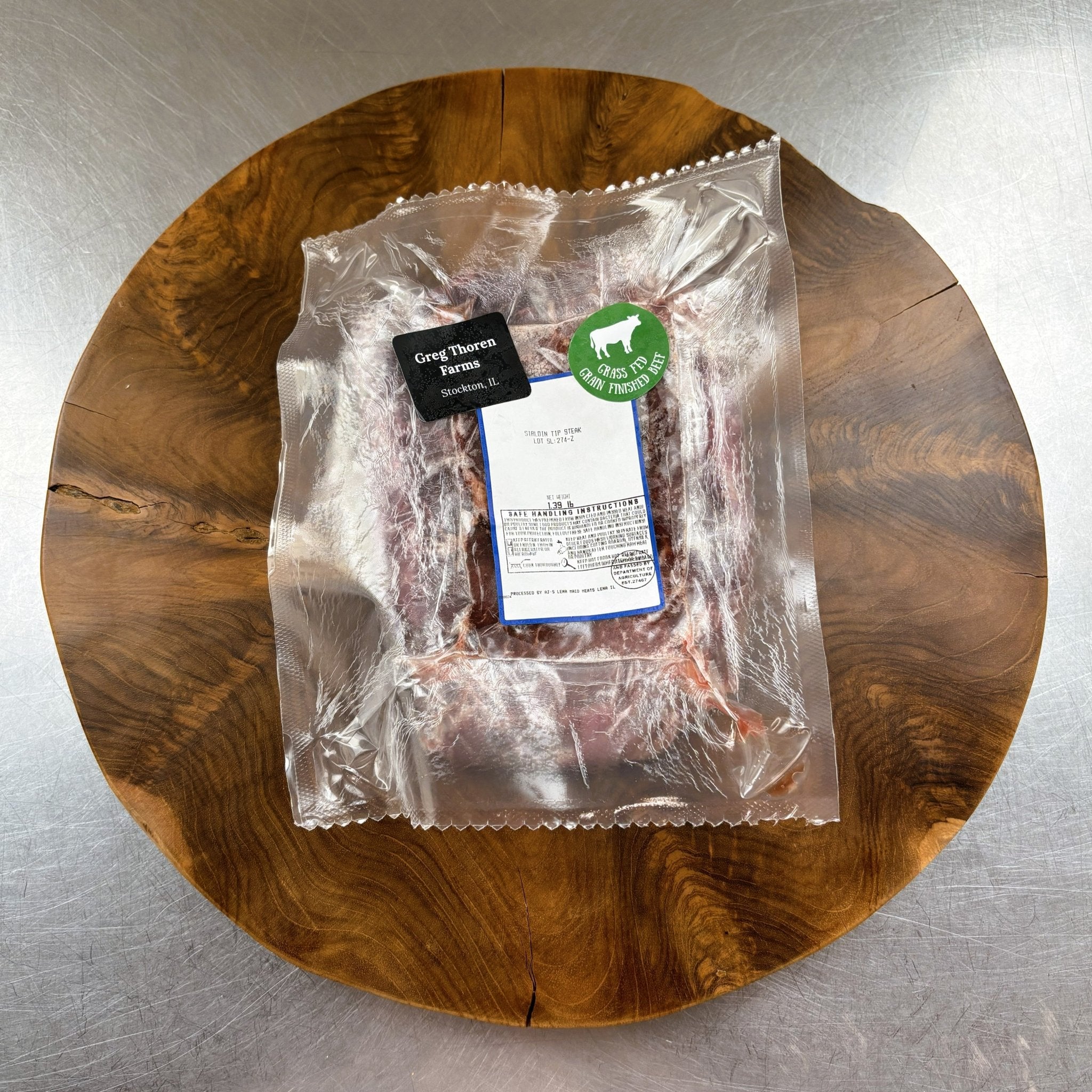 Grass Fed Grain Finished, Sirloin Tip Steak (Boneless) | Local Pastures